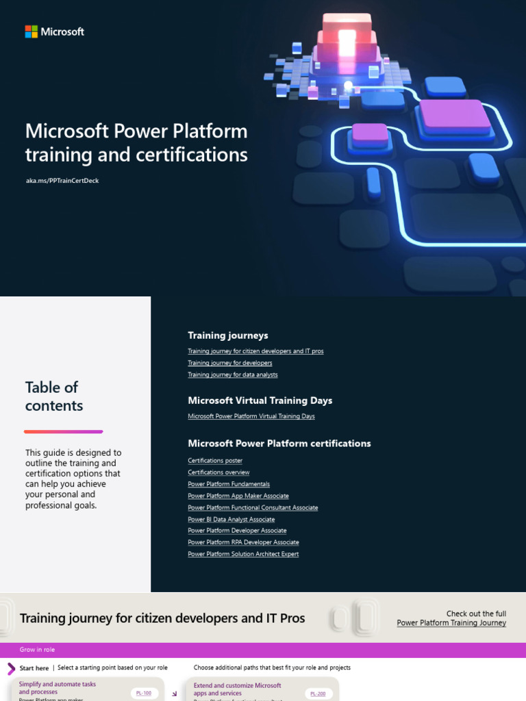 Power Platform Training + Certification Guide | PDF | Mobile App ...