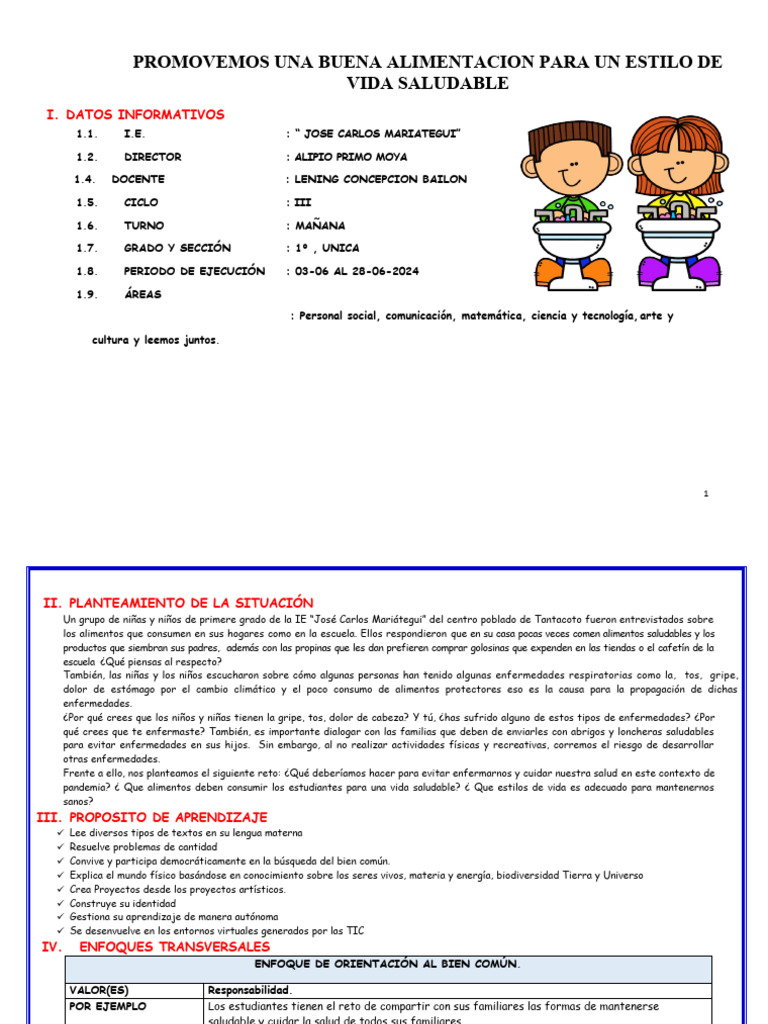 Experiencia de Aprendizaje Junio 2024 | PDF | Aprendizaje | Las emociones