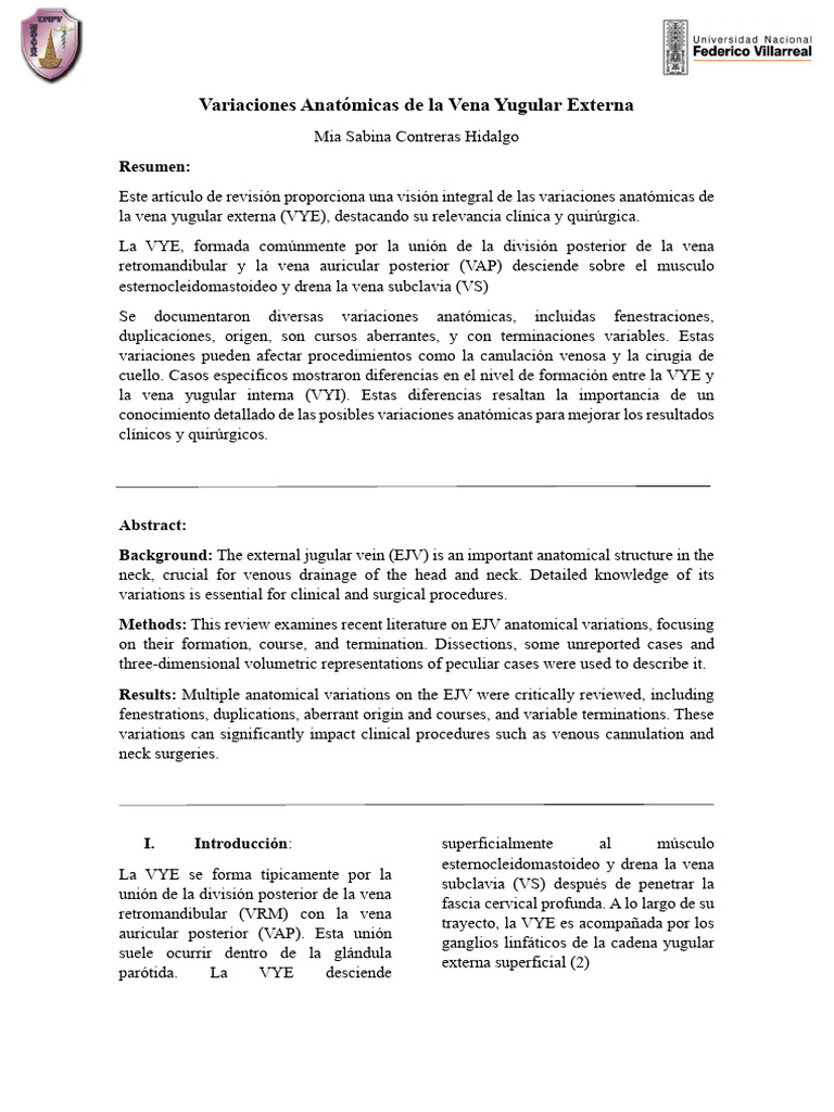 Contreras Hidalgo Mia Sabina | PDF | Cirugía | Angiología