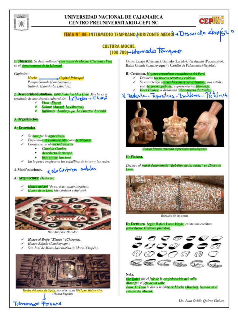 Intermedio Temprano-Horizonte Medio. | PDF | Era precolombina | Andes