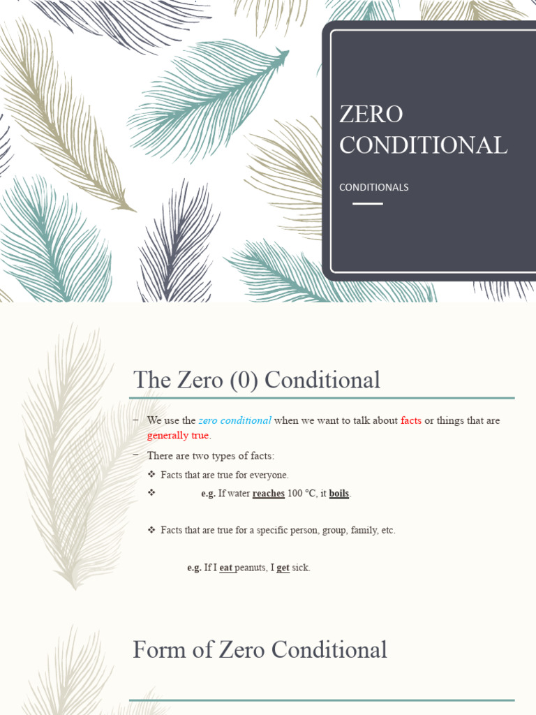 Understanding Zero Conditional Sentences | PDF | Clause | Sentence ...