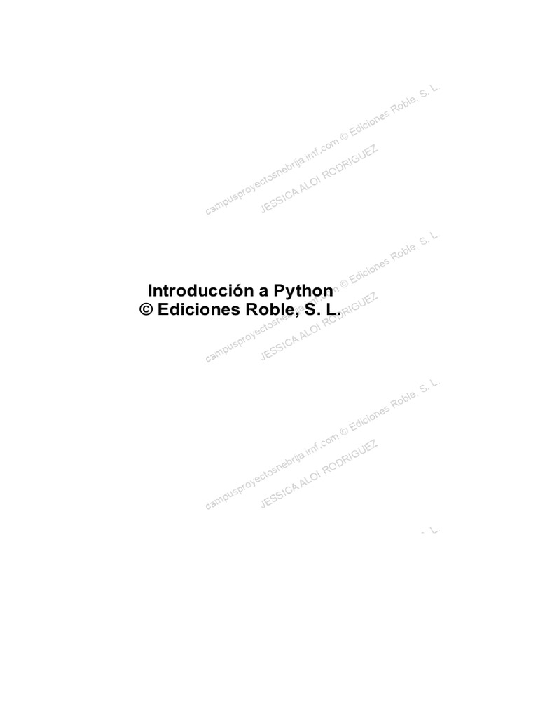 02 Introduccion Apython Descargar Gratis Pdf Python Lenguaje De Programación Lenguaje De