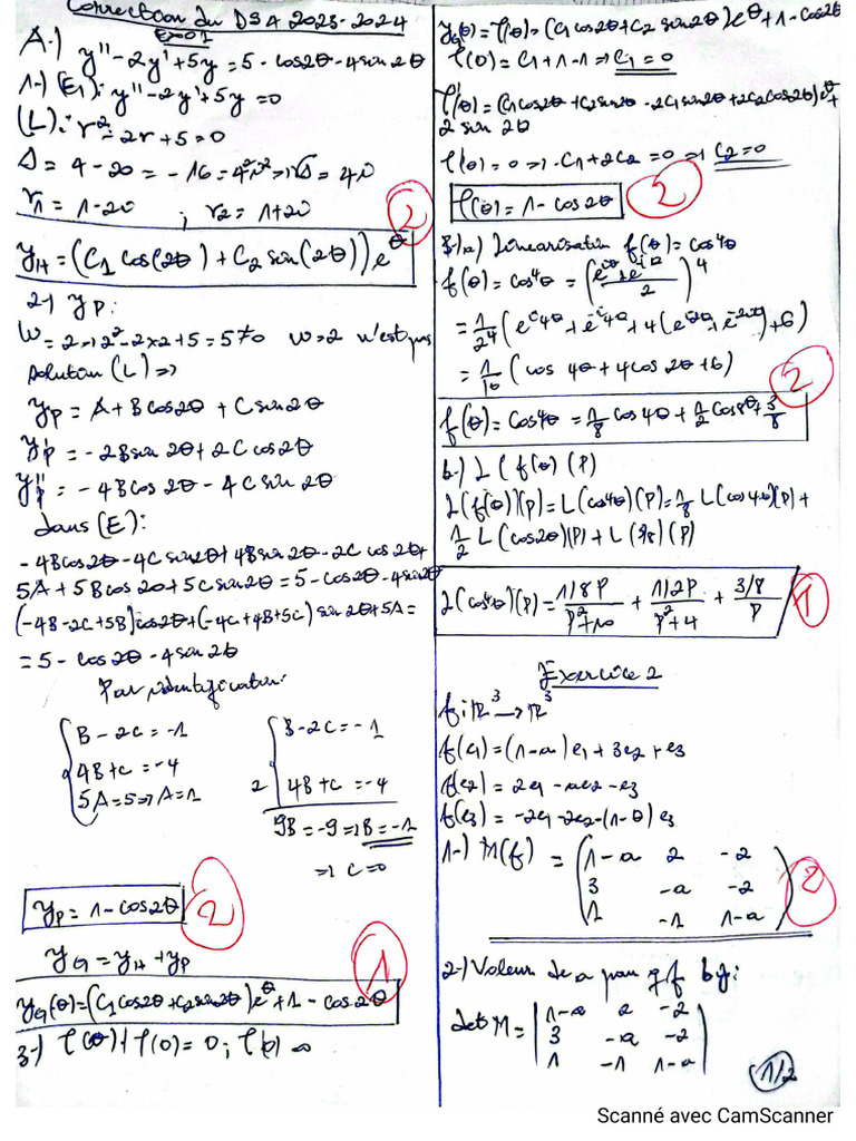Devoir Corrigé S2 | PDF