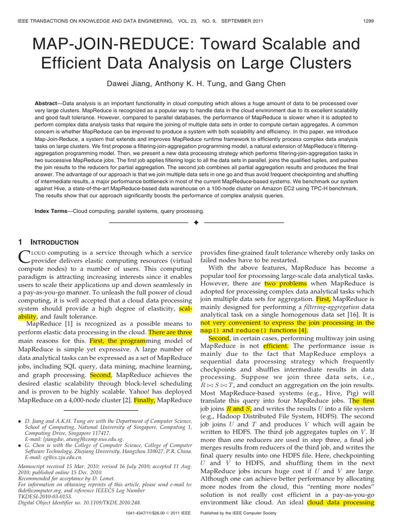 and | Download Free PDF | Map Reduce | Apache Hadoop