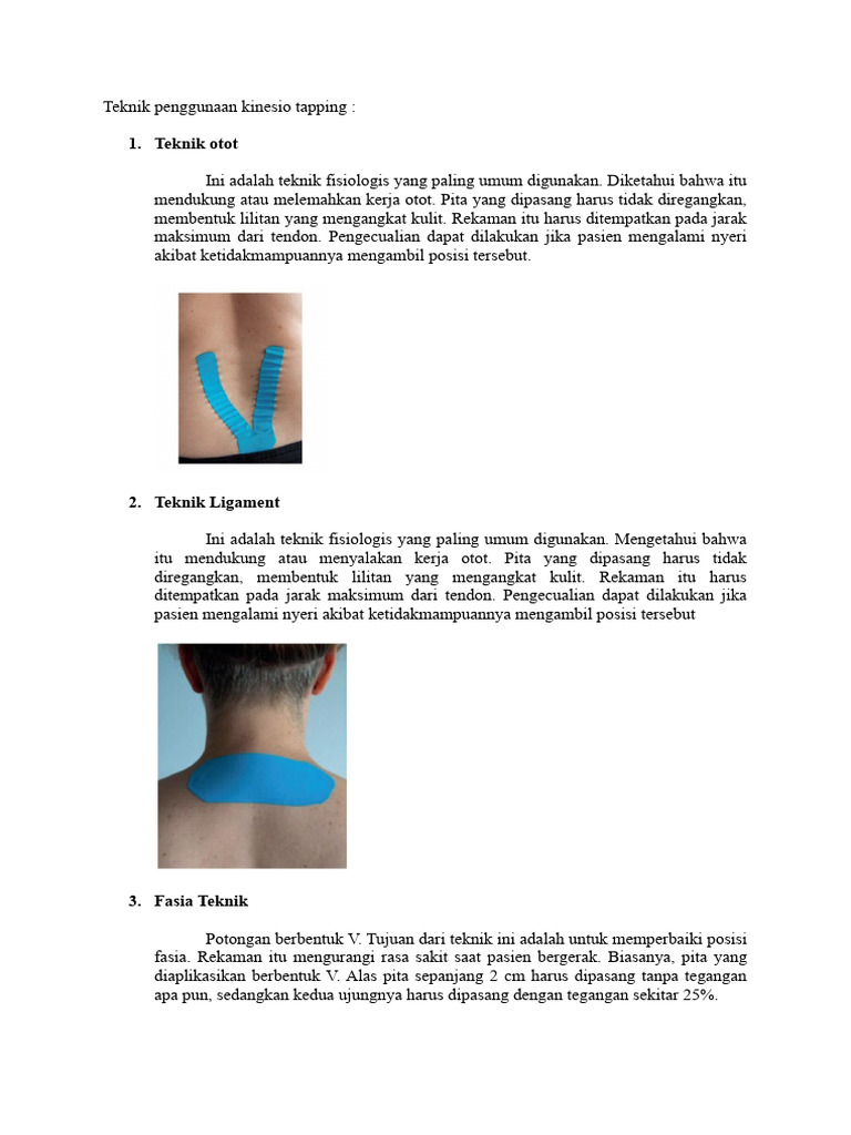 Prosedur Kinesio Tapping | PDF
