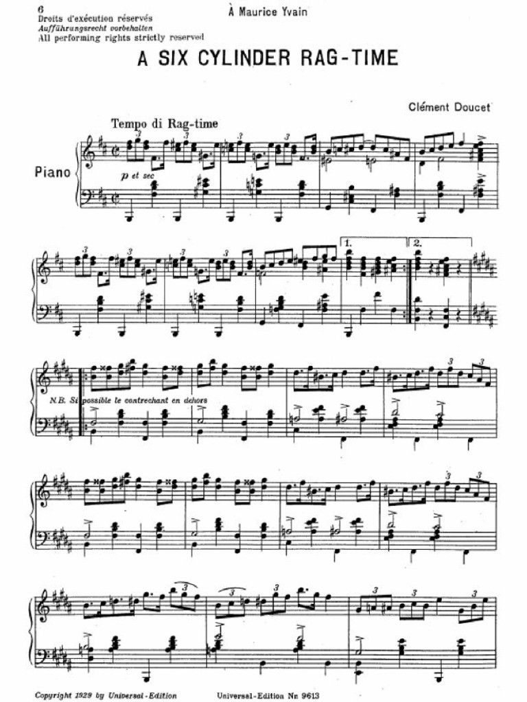 Doucet_-_A_Six_Cylinder_Rag-Time | PDF
