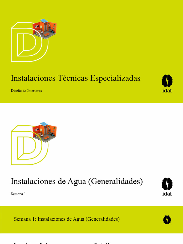 Semana 1A - Instalaciones de Agua (Generalidades) | PDF | Agua | Agua y política