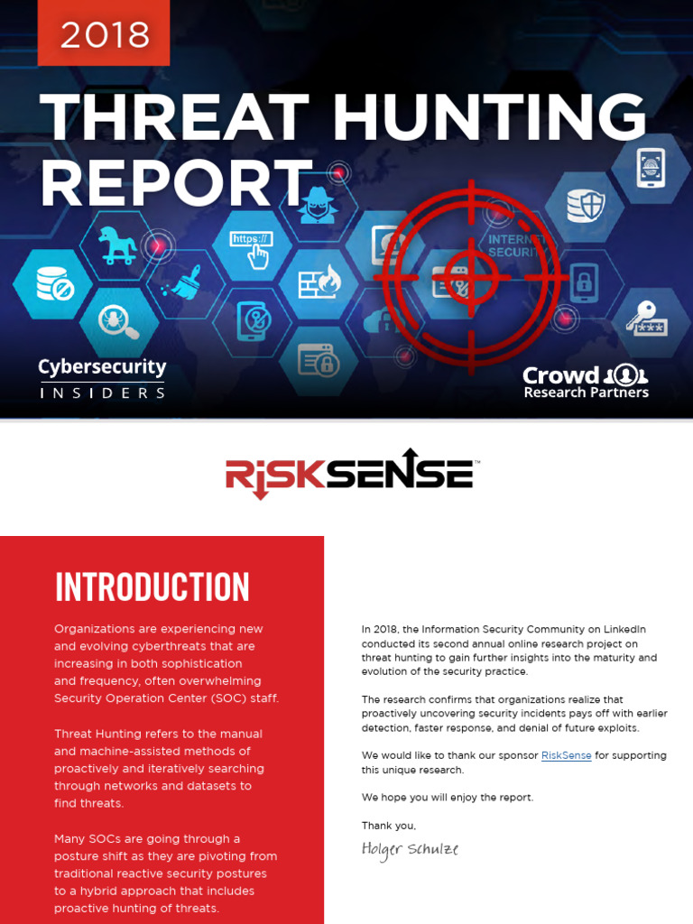 2018 Threat Hunting Report - RiskSense | PDF | Security | Computer Security