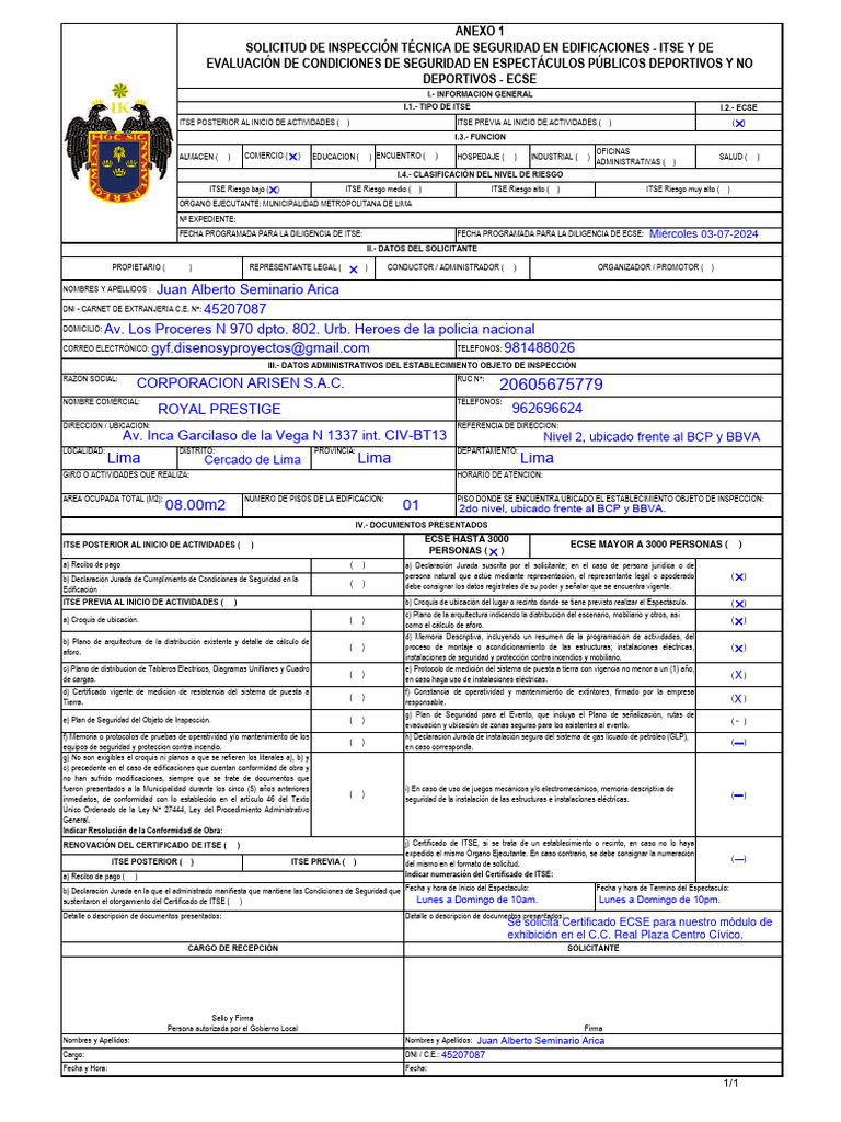 Anexo1 Formato-de-Solicitud-ITSE-ECSE | PDF