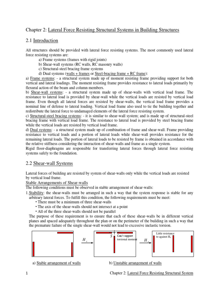 Lateral Load Resisting System | PDF | Beam (Structure) | Classical Mechanics