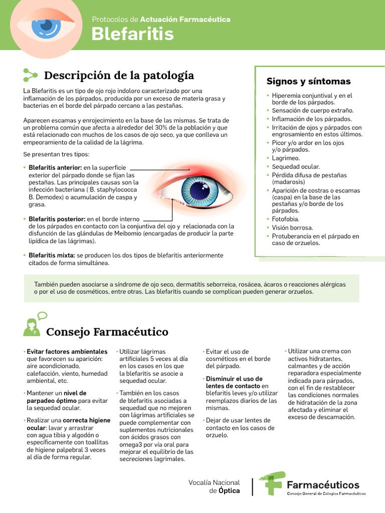 Guía Farmacéutica para Blefaritis | PDF | Enfermedades y trastornos ...