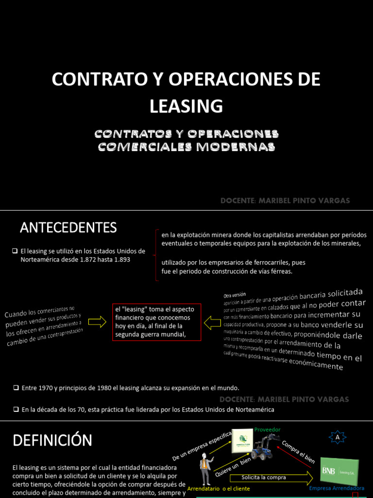 22 Contrato de Leasing | Descargar gratis PDF | Economias