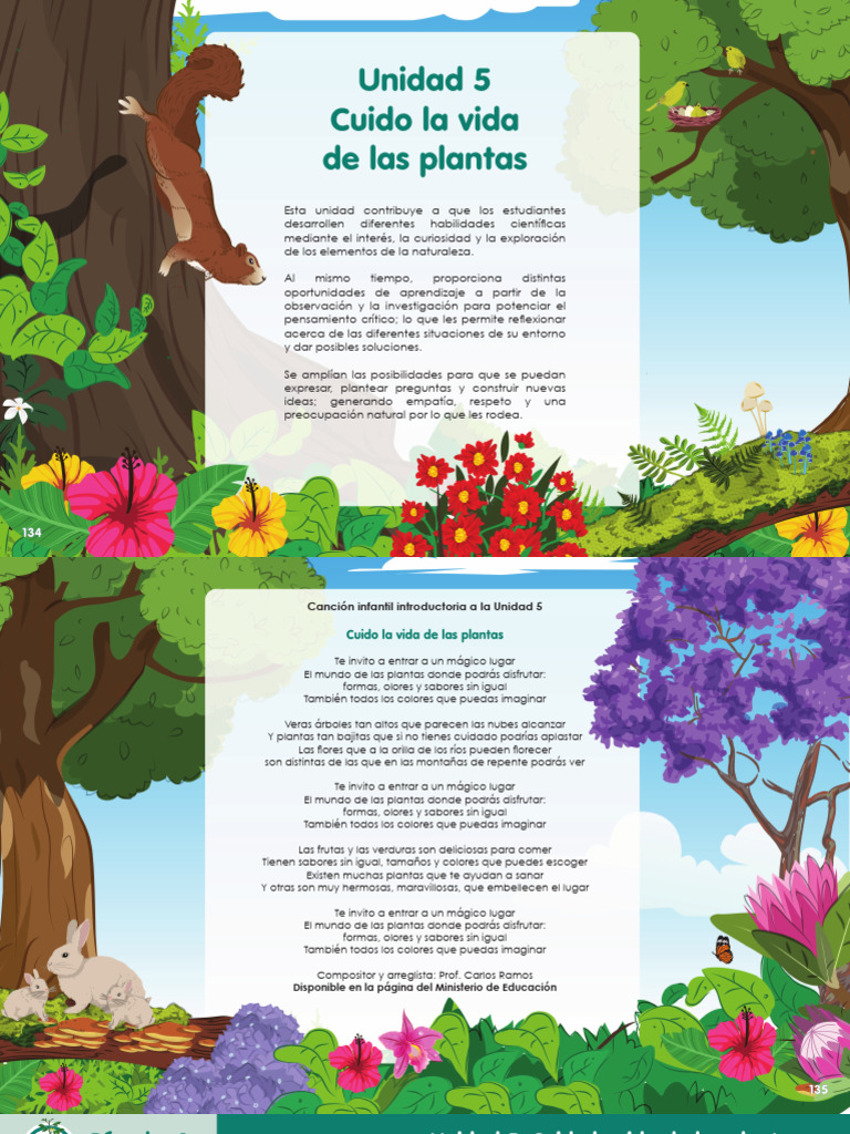 Unidad 5-Cuido La Vida de Las Plantas Dosificación de Los Aprendizajes ...