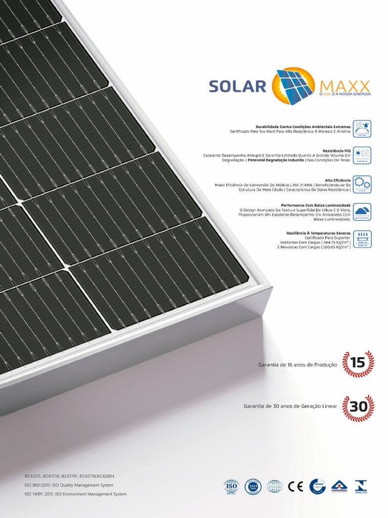 Solar Maxx 555W módule solar datashett | PDF