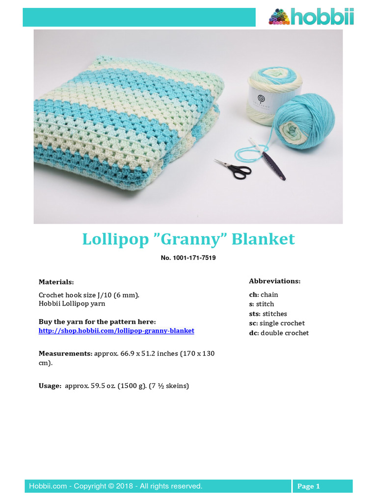 Lollipop Granny Tppe Us | PDF | Crochet | Knitting