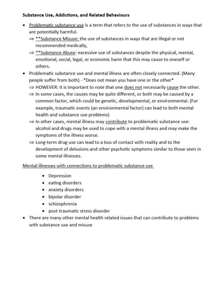 Grade 7 Health Substance Use and Mental Health | PDF | Substance Abuse ...