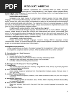 CXC Summary Writing Guide | PDF | Tarzan | Word