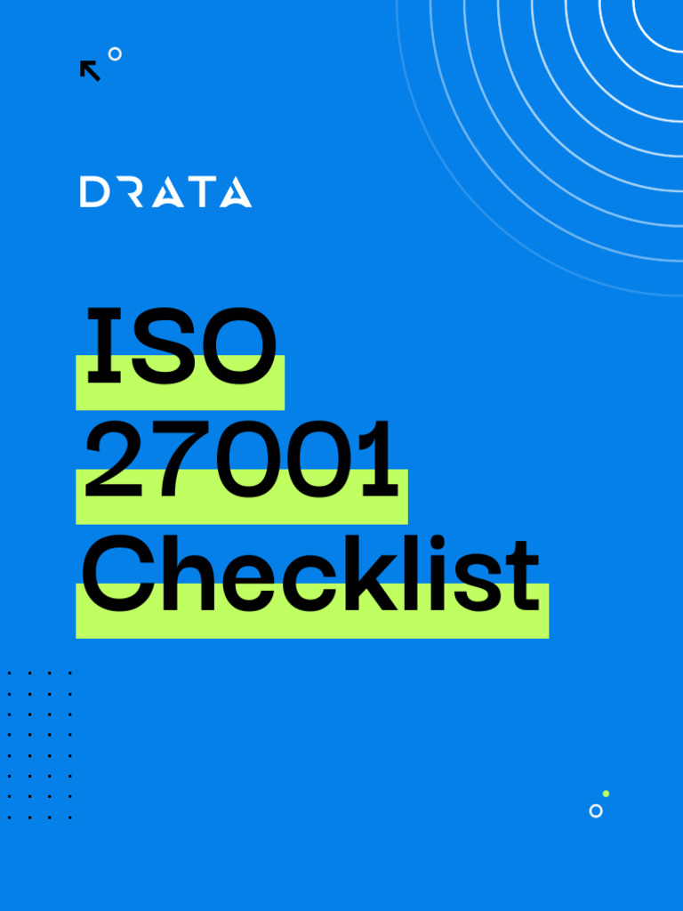Iso 27001 Checklist | PDF | Audit | Information Security