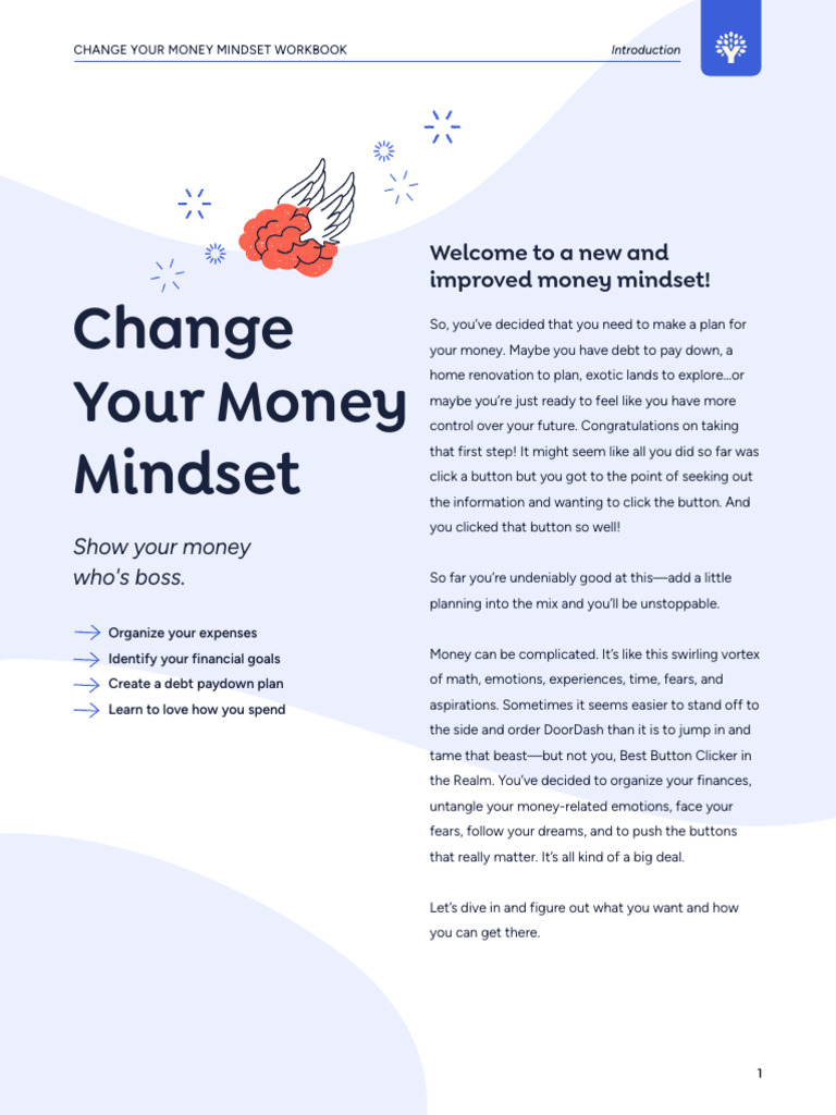 Change Your Money Mindset Workbook | PDF | Debt | Money