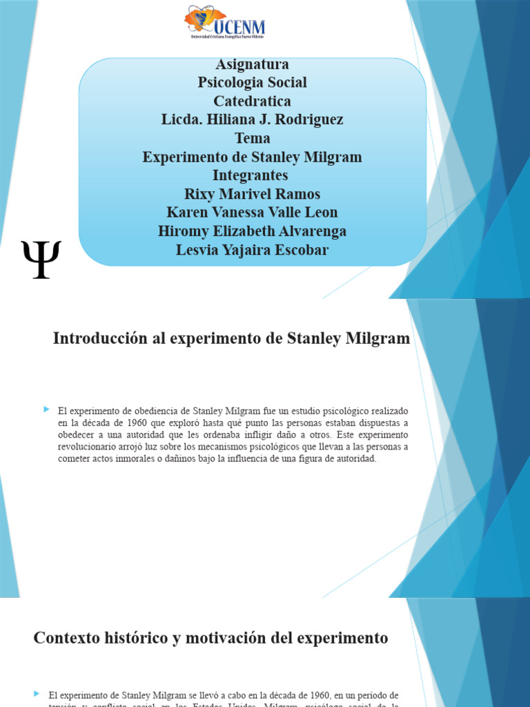 Stanley Milgra | PDF | Experimentar | Psicología Social