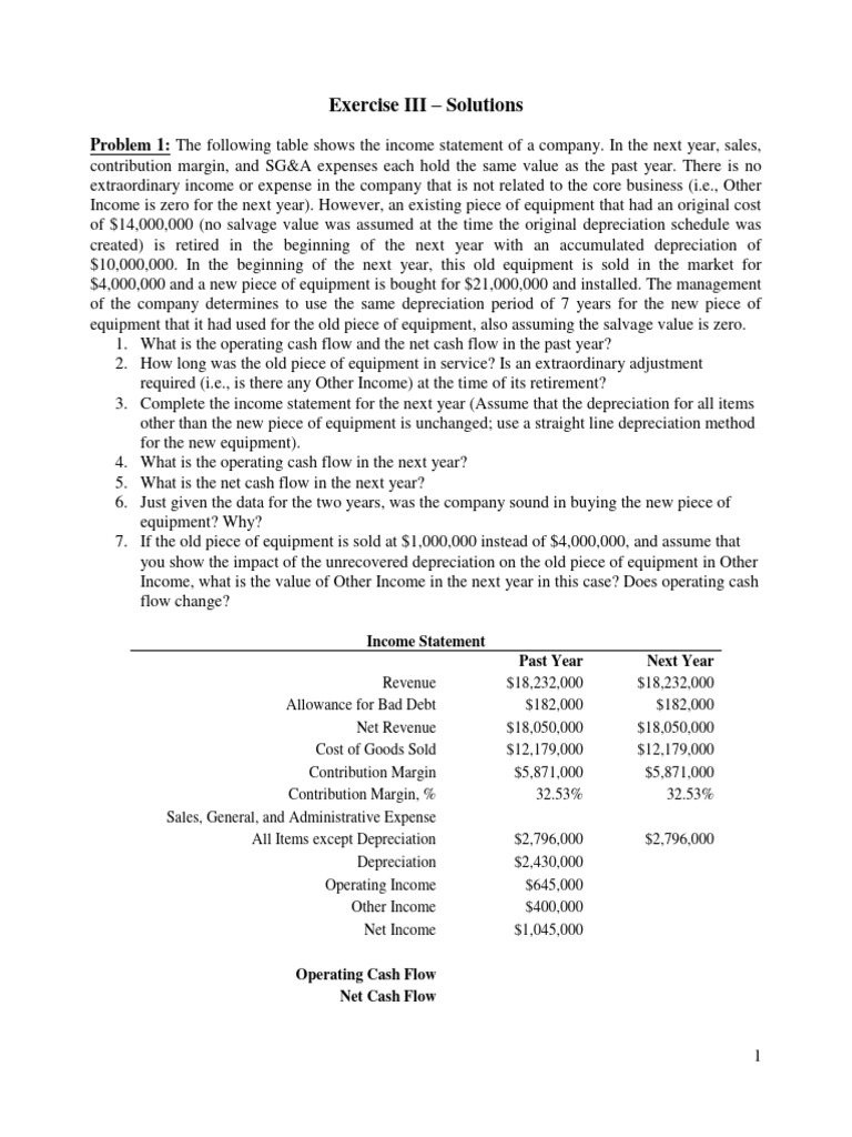 Income Statement Analysis and Cash Flow | PDF | Depreciation | Income Statement