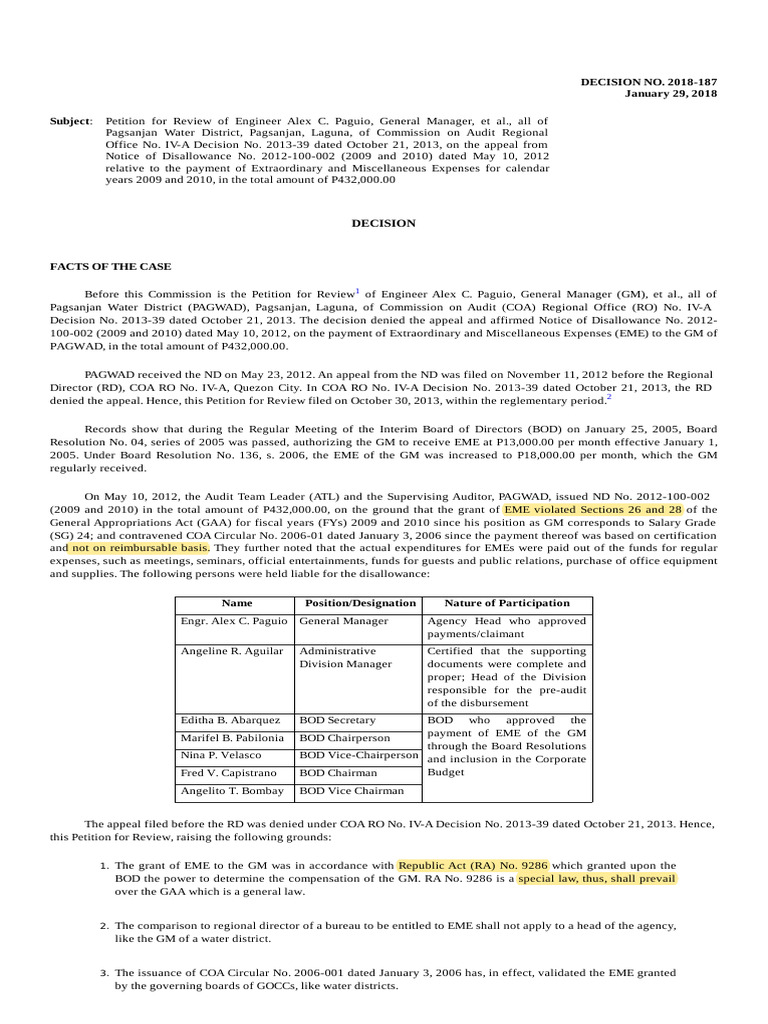 COA Decision | PDF | Overtime | Employee Benefits