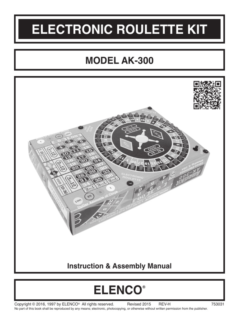 Electronic Roulette Kit Elenco Ak-300 | PDF | Soldering | Solder