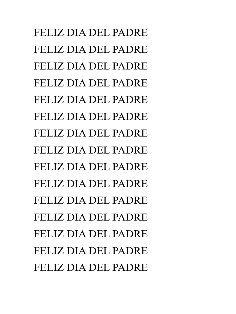 Feliz Dia Del Padre Pdf