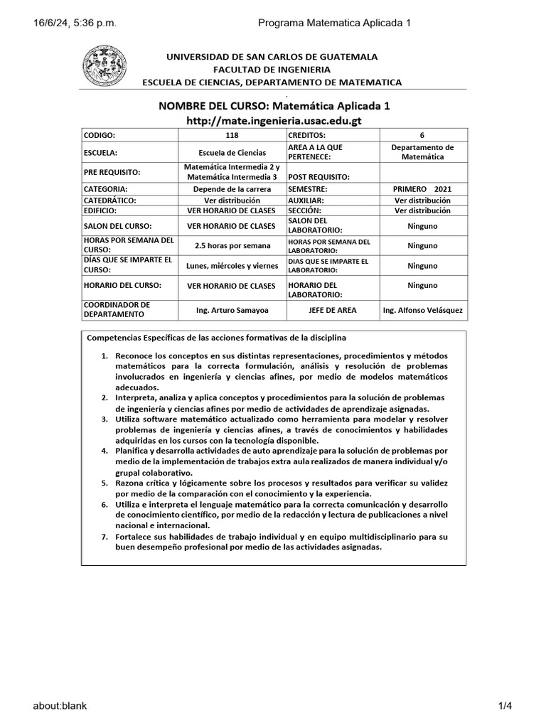 18 Programa Matematica Aplicada 1 | PDF | Transformada de Laplace ... 18 Programa Matematica Aplicada 1 | PDF | Transformada de Laplace ...