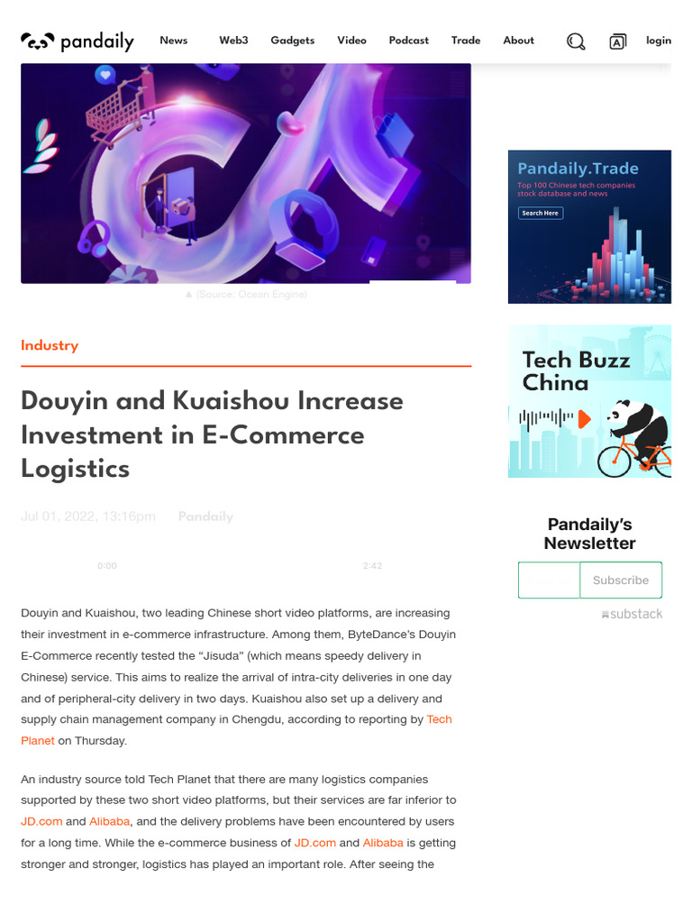 Douyin and Kuaishou Boost E-Commerce Logistics | PDF | E Commerce ...