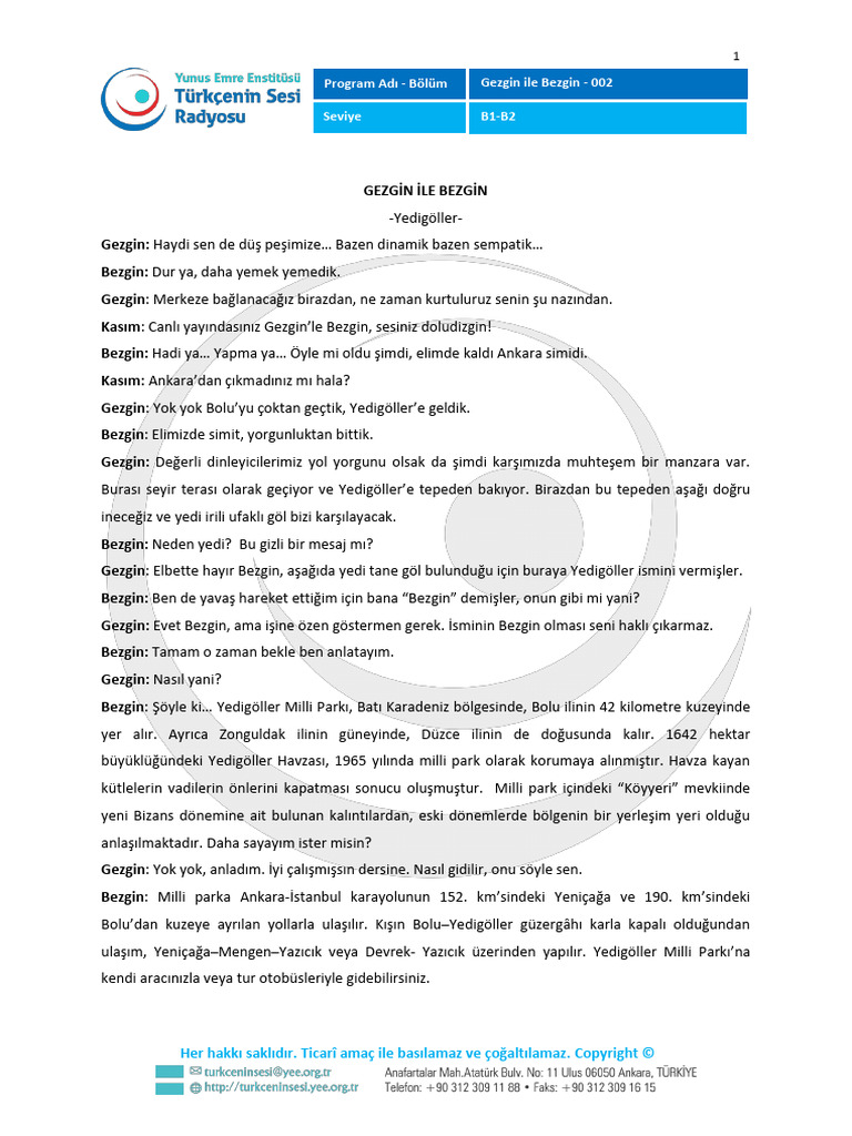 Gezgin Ile Bezgin 002 | PDF