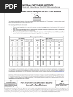 Recommended Thread Engagement for Bolts | PDF | Nut (Hardware) | Screw