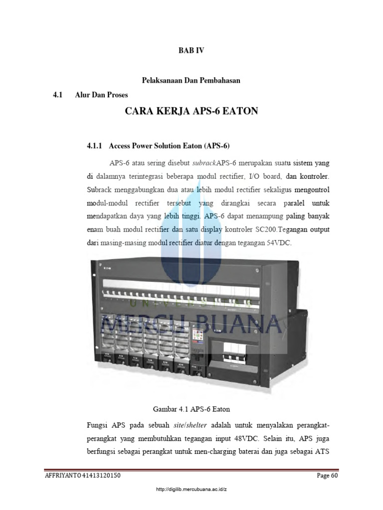 Cara Kerja APS-6 Eaton dan Komponennya | PDF | Teknologi & Rekayasa