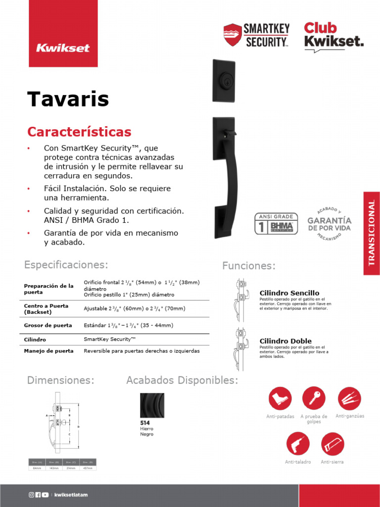 Tavaris Sell Sheet | PDF