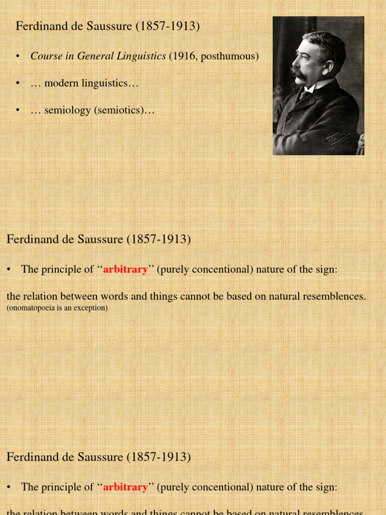 1 Saussure, Introduction | PDF | Human Communication | Communication