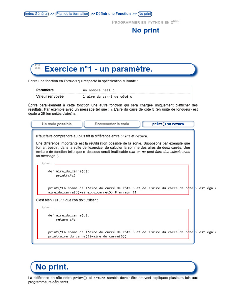15-Formation UPO - Python Pour La Classe de Seconde | PDF | Python ...