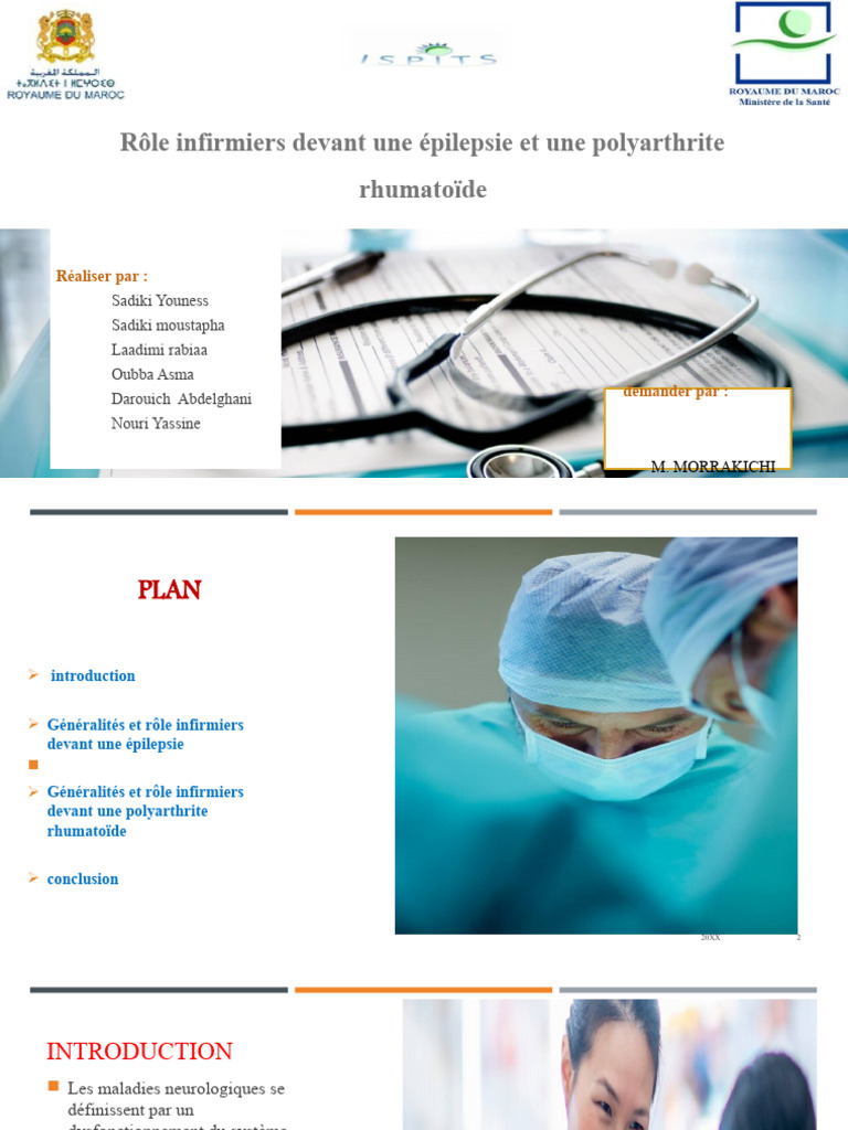 Rôle infirmier en épilepsie et polyarthrite | PDF | Épilepsie ...