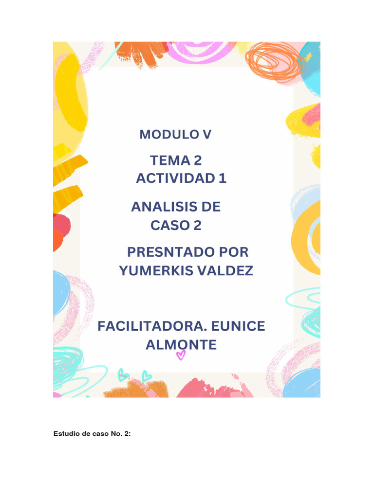 Tema 2-Actividad-1 Modulo V | PDF | Evaluación | Aprendizaje