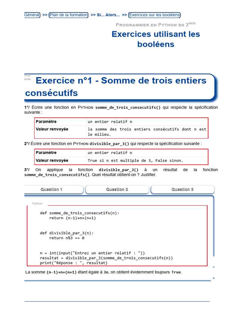 26-Formation UPO - Python en Classe de Seconde | PDF | Python (Langage ...