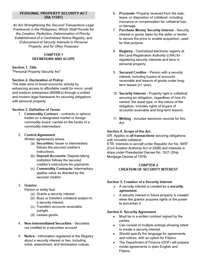PPSA-RA-11507 | PDF | Security Interest | Securities (Finance)