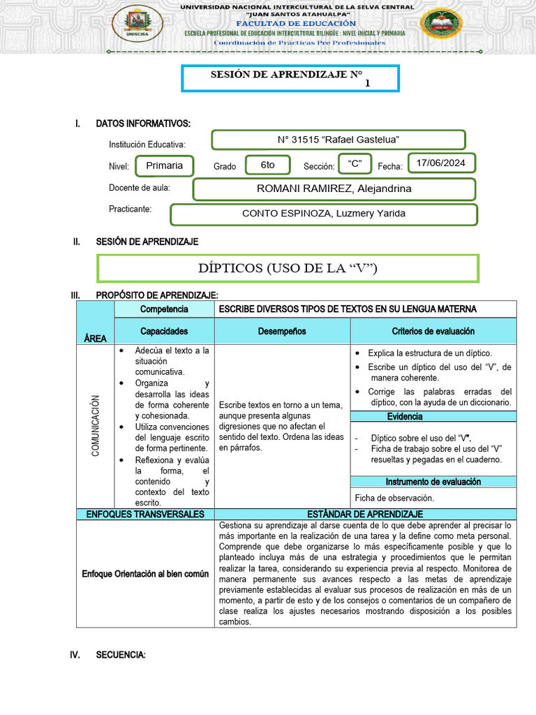 sesiòn 17 COMUNICACIÒN 14 06 | PDF | Aprendizaje | Evaluación