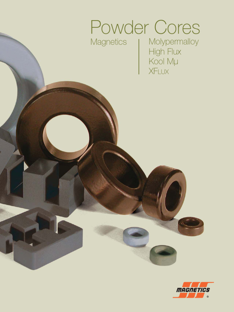 2008 PowderCoreCatalog | PDF | Inductor | Manufactured Goods