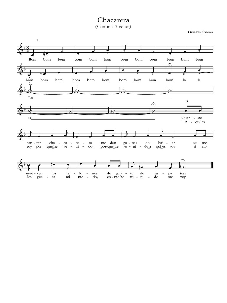 Chacarera - Partitura Completa | PDF