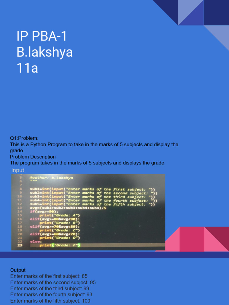 Python Programs for Basic Calculations | PDF | Area
