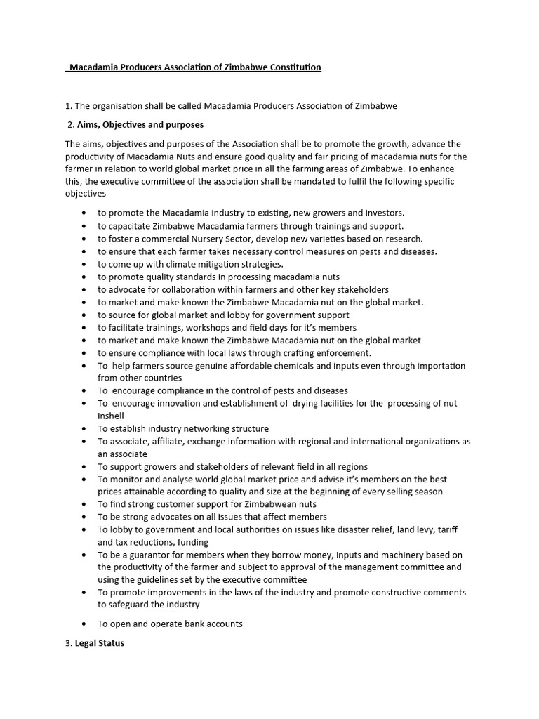 Macademia Constitutiopn Edited | PDF | Committee | Mediation