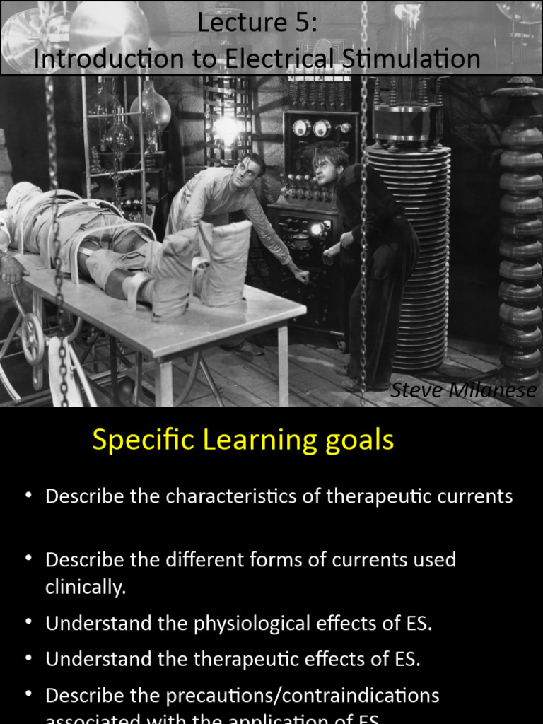 Lecture 5 - Introduction to Electrical Stimulation(1) | PDF | Electric ... Lecture 5 - Introduction to Electrical Stimulation(1) | PDF | Electric ...