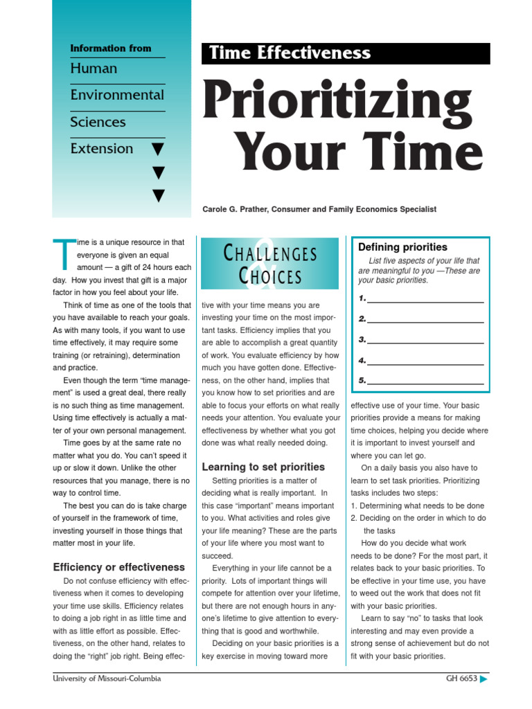 GH 6653 | PDF | Procrastination | Professional Skills