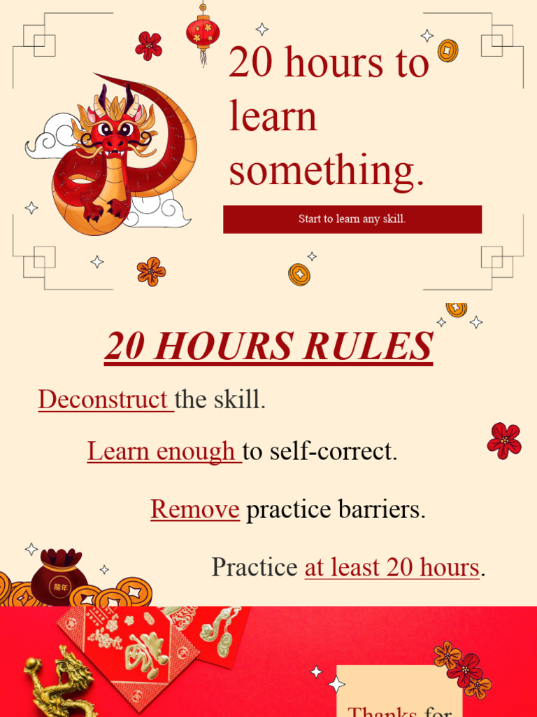 Master Any Skill in 20 Hours | PDF | Career & Growth | Self-Improvement