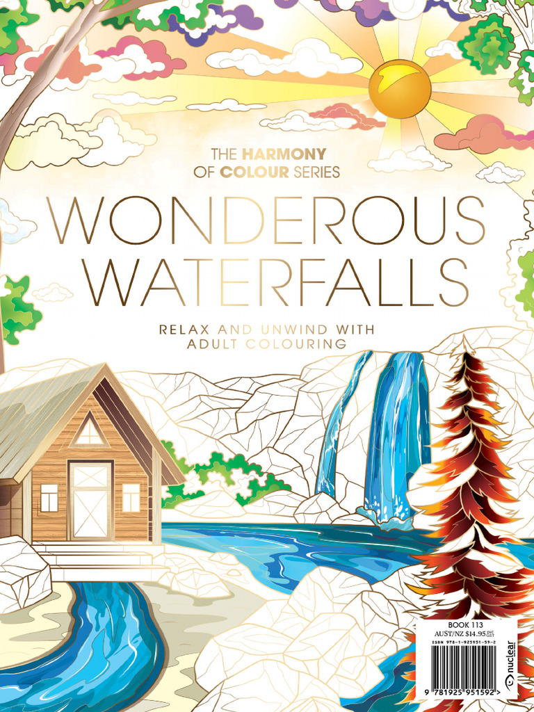 Colouring Book Wonderous Waterfalls | PDF | Earth Sciences