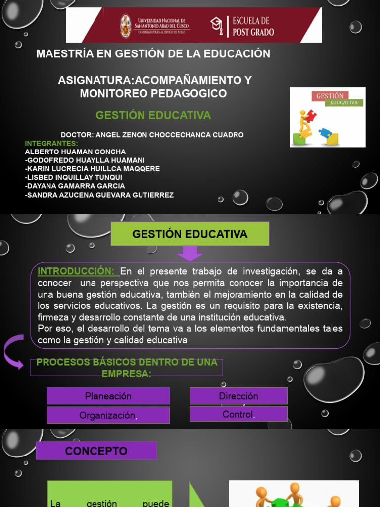 Gestion Educativa Pdf Enseñando Aprendizaje
